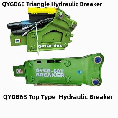 China QYGB68 Top Type / Triangle Hydraulic Breaker Hammer 68 Chisel , Suit 4-8 Tons for sale