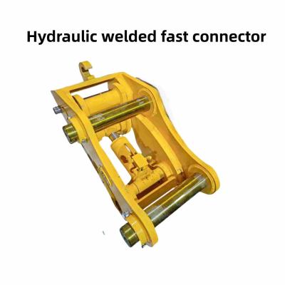 China Welding Hydraulic Fast Connector / Quick Hitch Coupler Fits Excavator 1-26 Tons for sale