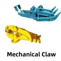 China Earth Moving Excavator Grabber Mechanical Rotating Rock Grapple for sale