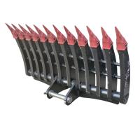 China Excavator Soil Cracking Rake Digging Rake For Customized Construction Machinery for sale