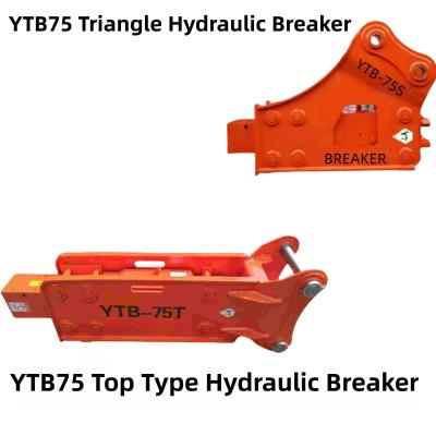 China YTB75 Top Type / Triangle Hydraulic Breaker 75 Chisel for 6-8 Ton Excavator for sale