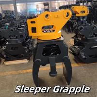China Railway Maintenance Excavator Rotating Grapple For Grab , Sort , Riprap Or Trash for sale