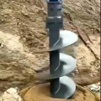 China Spiral Hydraulic Auger Drilling Machine with Drill Rod Dia 30-80 Mm 1.5-2m for sale