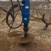 China Spiral Hydraulic Auger Drilling Machine with Drill Rod Dia 30-80 Mm 1.5-2m for sale