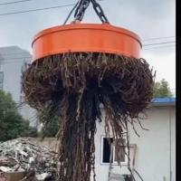 China Excavator Auxiliary Magnetic Chuck Circular Electromagnetic Sucker for sale