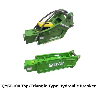 China Top Type / Triangle Hydraulic Breaker Hammer QYGB100 100 Chisel for 10-16 Tons for sale