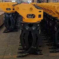 China Double Cylinder Excavator Grabber Five Claw Wood Grabber for sale