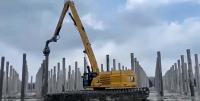 China New Product Construction Machinery Pile Driver Column Machine Guardrail Hydraulic Pile Driver for sale