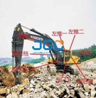 China EC120Blc 140B Excavator Laminated Glass Front Rear Doors Windows Left Right Windshield 6mm for sale