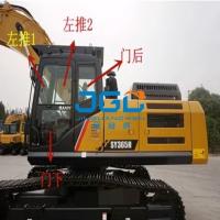 China Excavator Front Gear Downgear Sliding Door Right Arm Glass 135C-8 215C-9 365H for sale