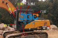 China Excavator Front Gear Downgear Sliding Door Right Arm Glass 135C-8 215C-9 365H for sale