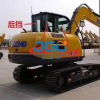 China Excavator Front Lower Gear Glass XE75DA 85C 80 Tempered Windshield Rear Side Curved Glass for sale