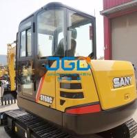 China SY60C Excavator Windshield Replacement Parts 6mm Tempered Glass Construction Machinery Maintenance for sale