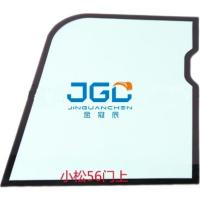 China Excavator Windshield Right Arm Glass for PC56-7 PC57 PC70-8 PC60-8 1200mm x 800mm for sale