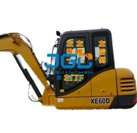 China XE60D Excavator Front Windshield Front Lower Door Skylight Right Arm Tempered Glass for sale