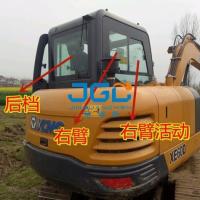 China XE60D Excavator Front Windshield Front Lower Door Skylight Right Arm Tempered Glass for sale