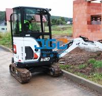 China E20 Excavator Toughened Glass Front Gear Lower Door Window Push Up Down Rear Hook Machine 12mm for sale