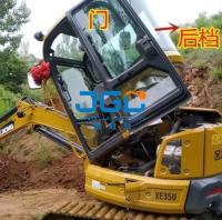 China XE35U Excavator Glass Front Gear Front Lower Door Glass Rear Gear Right Pull Skylight 3mm Tempered for sale