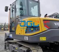 China EC75D Excavator Glass Front Upper And Lower Left Door Push Rear Windshield Right Large Skylight for sale