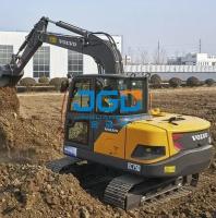 China EC75D Excavator Glass Front Upper And Lower Left Door Push Rear Windshield Right Large Skylight for sale