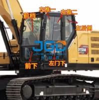 China Excavator Tempered Glass Windshield for 200C 205C 125C 245H 235H 155H 135C Models - 3 Month Warranty for sale