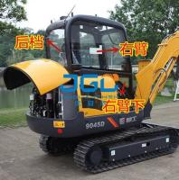 China Excavator Accessories 9045E 9045D All Car Windscreen Tempered Glass for sale