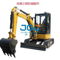 China Excavator Front Windshield 303C 303.5E2 Tempered Glass Right Push Pull Rear Gear for sale