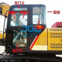 China Excavator Front Windshield Sliding Window 75C 95C 75Pro Rear Side Bending Skylight Top Glass for sale