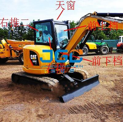 China Excavator Skylight Front Windshield Upper Lower Rear Glass for 305.5 306E 308E2 for sale