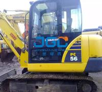 China PC56-7 Excavator Right Rear Toughened Glass Front Windscreen Upper Door Window 6mm for sale