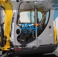 China Excavator Z38 50 60 Front Gear Upper Lower Left Rear Sliding Window Tempered Glass for sale