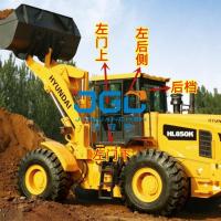 China HL850K 850KS Loader Front Wind Gear Left Door Upper Lower Rear Side Tempered Glass 6mm for sale