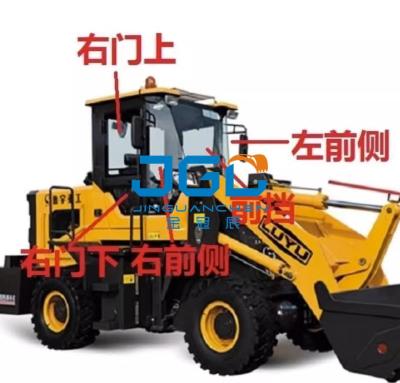 China 926 928 930 Loader Forklift Truck Front Windscreen Side Door Tempered Glass 3mm for sale