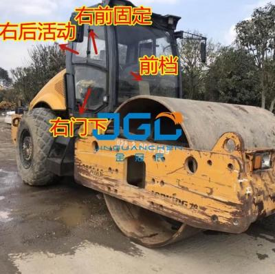 China Road Roller Windshield Front Movable Door Glass 523A6 520B3 Heavy Duty Replacement for sale
