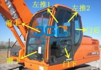 China DX150-9C 150LC Excavator Laminated Glass Windshield Front Rear Door Skylight Upper Lower for sale