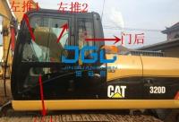 China E320D D2GC Excavator Front And Rear Baffle Skylight Door Upper And Lower Windshield Laminated Double Glass for sale