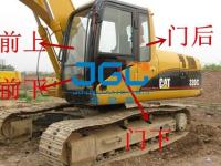 China E320D D2GC Excavator Front And Rear Baffle Skylight Door Upper And Lower Windshield Laminated Double Glass for sale