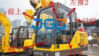 China FR200E 220E 170E 130 260E Excavator Front Rear Doors Windows Left Right Glass Tempered Safety for sale