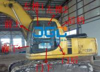 China Excavator Windscreen PC120 200 220 300-6 Front Rear Door Window Tempered Glass for sale