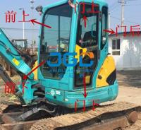 China KX155 161 135-3S Excavator Front Rear Left Right Doors Upper Lower Windshield Tempered Glass for sale