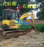 China YM55 Excavator Front And Rear Windshield, Left And Right Doors And Windows for sale