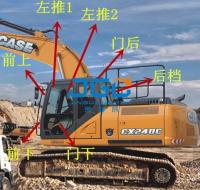 China Excavator Windshield for CX210 260 240 350 220 380 130 500 160C Tempered Glass for sale