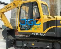 China YC85-8 Excavator Front Gear Rear Block Left And Right Doors And Windows Upper And Lower Windshield for sale