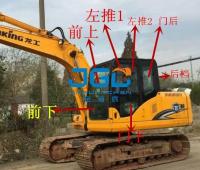 China LG6150 135 Excavator Windshield Set Front Rear Left Right Door Skylight Upper Lower Glass 4mm for sale