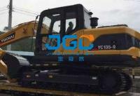 China YC85-9 Excavator Windshield Front Rear Left Right Doors Windows Tempered Glass 150 360 230 135-9 for sale