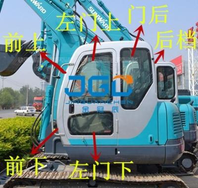 China SWE70N9 Excavator Windshield Front Rear Gears Left Right Doors Windows Safety Glass 9-Layer for sale