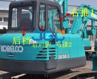 China SK55-C Excavator Windshield Set Front Rear Left Right Upper Lower Safety Glass 4mm for sale