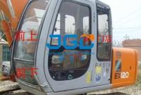 China EX120-5 60-5 Excavator Glass Windshield Set Front Rear Left Right Side Upper Lower Doors Windows for sale