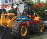 China Loader Front Gear Rear Door Window Windshield 840 850H 860H 870 Tempered Glass for sale