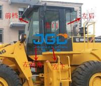 China LG856 Loader Front Stop Rear Stop Left And Right Window Windscreen Corner Glass for sale